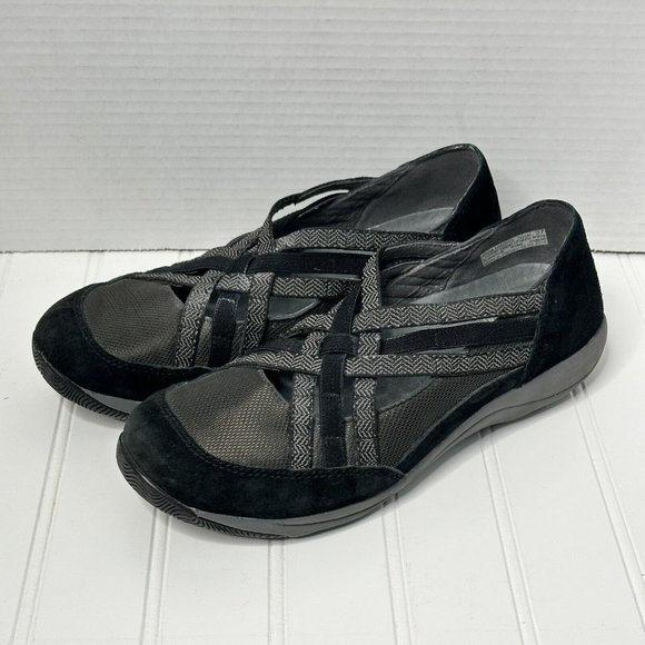 Dansko | Shoes | Dansko Hilde Womens Loafer Shoes 65 Black Gray Suede ...